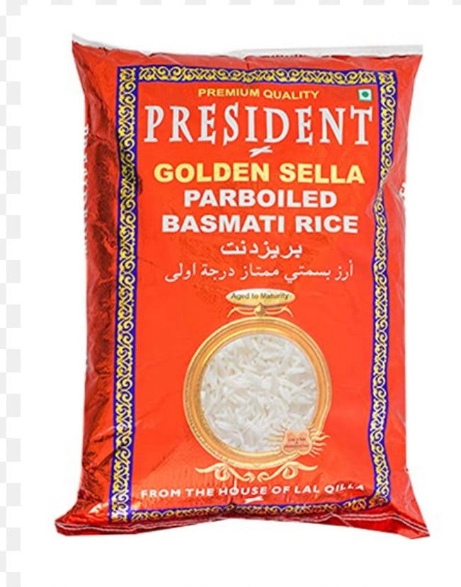 Basmati Rice Golden Sella 5KG PRESIDENT – OBA African Store