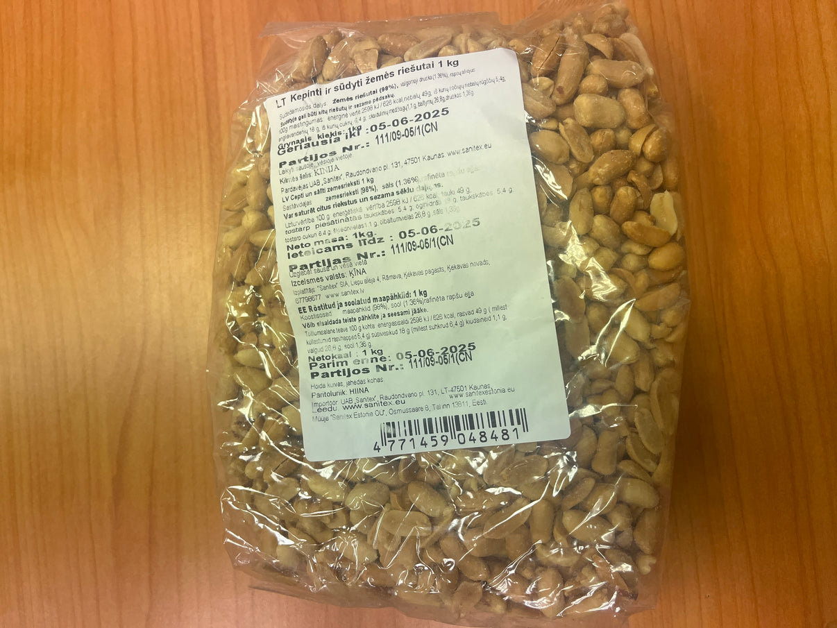 Peanuts, salted, roasted 1 kg – OBA African Store